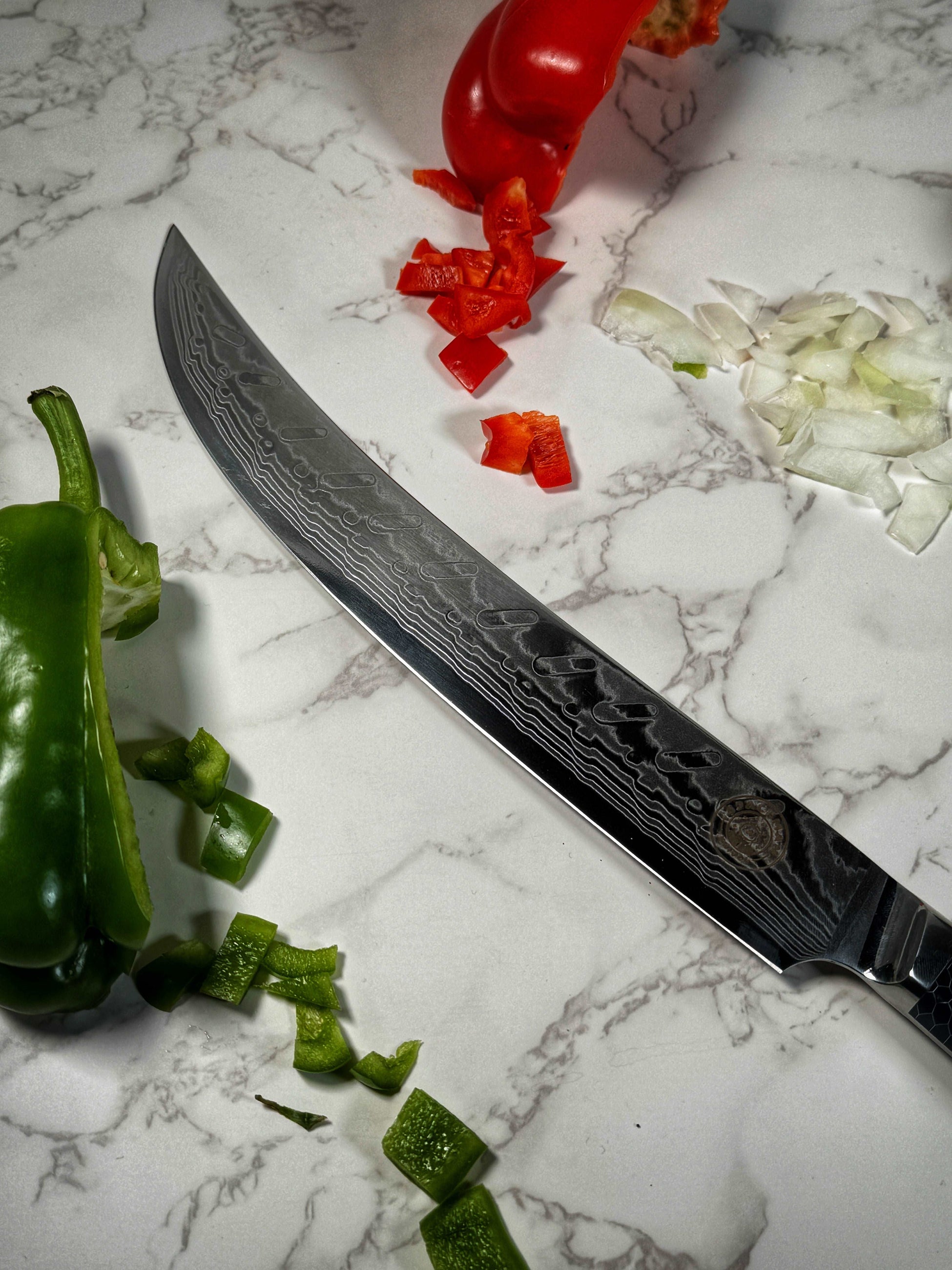 Butcher's Scimitar Knife – Spaceman Knives